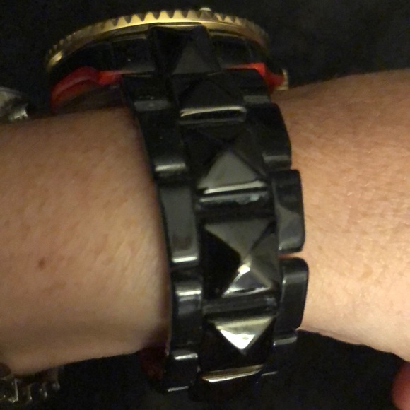 ToyWatch | Jewelry | Rare Toy Watch Red Black Studs Rocker Pyramid ...